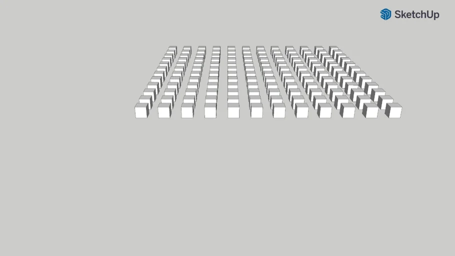 144 1 cubic inch blocks | 3D Warehouse