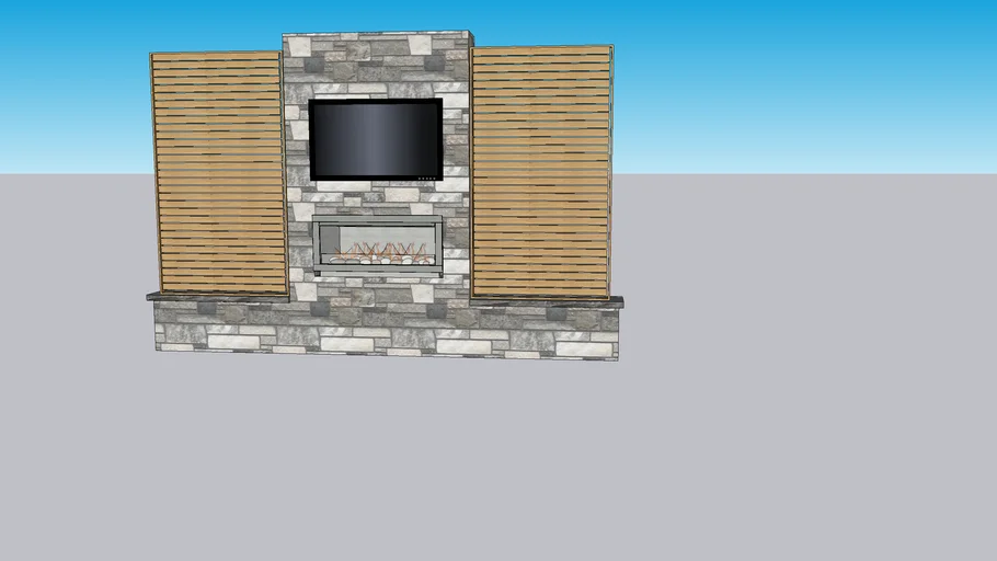 Fire Place Feature Wall | 3D Warehouse