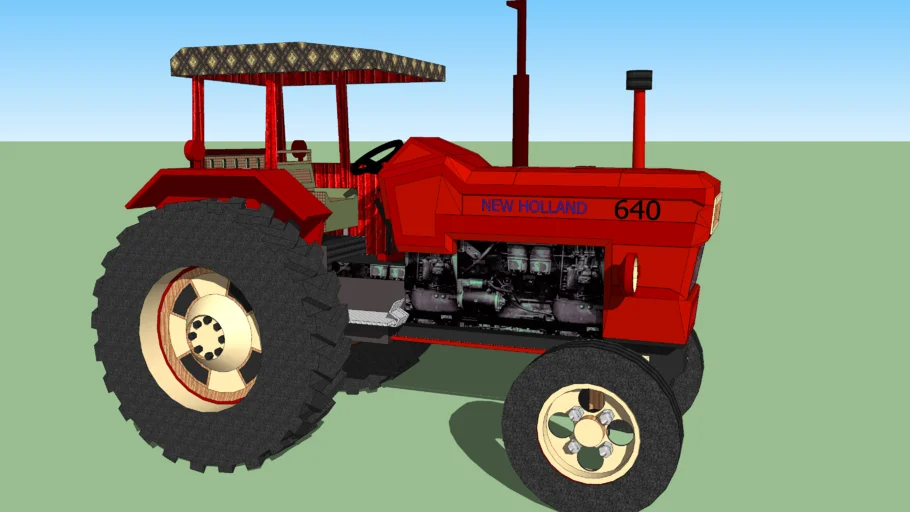 New Holland 640 Tractor | 3D Warehouse