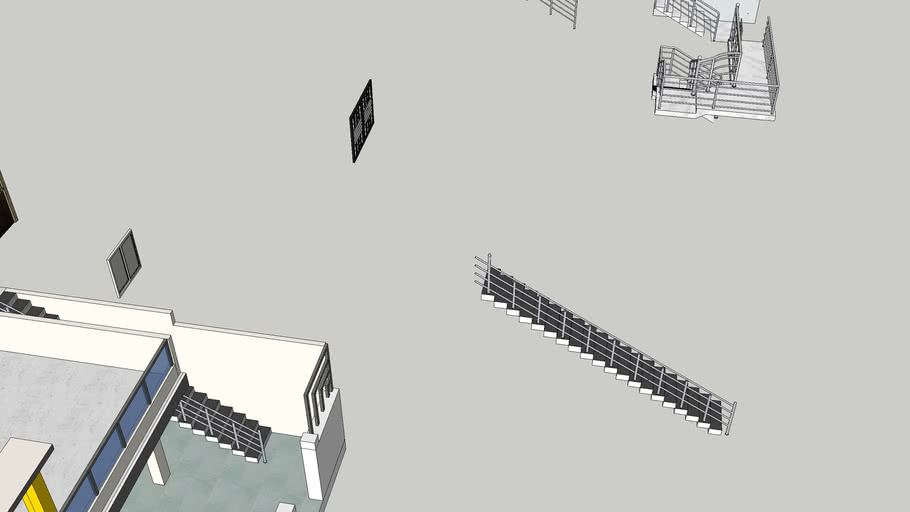 stair case steel | 3D Warehouse