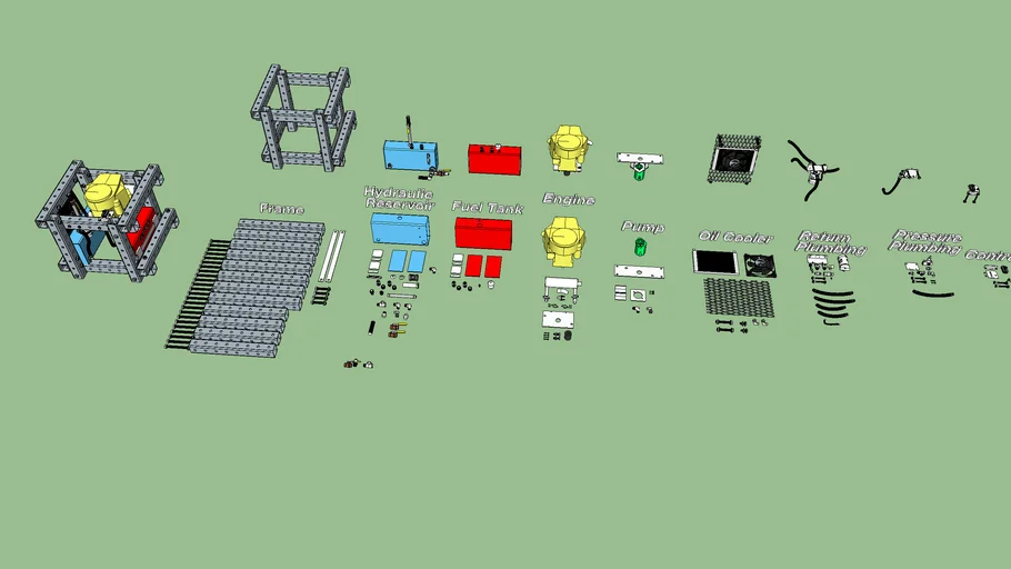 OSE Power Cube 15.6 - Rear Port Pump | 3D Warehouse