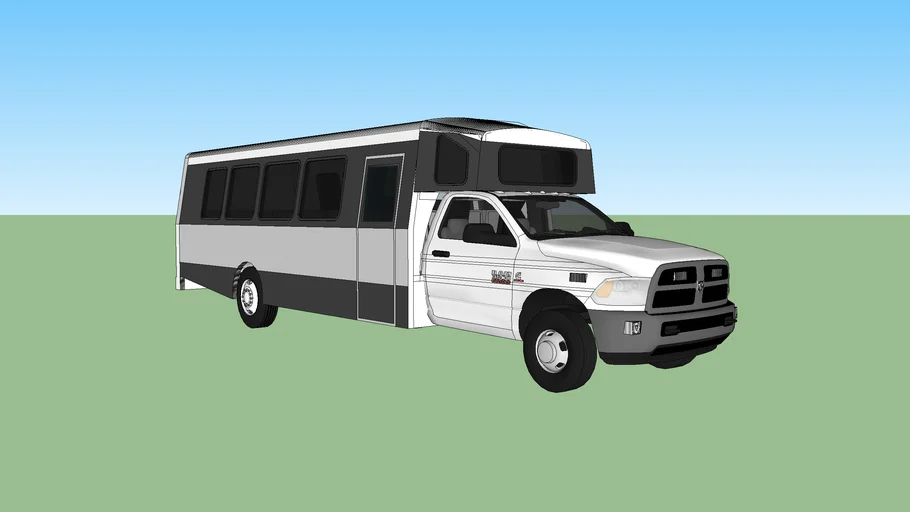 Ameritrans R330 (26 pass commercial/shuttle) bus (Dodge Ram 5500) | 3D ...
