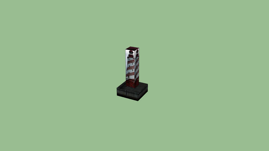 Simple White Shoal Lighthouse | 3D Warehouse