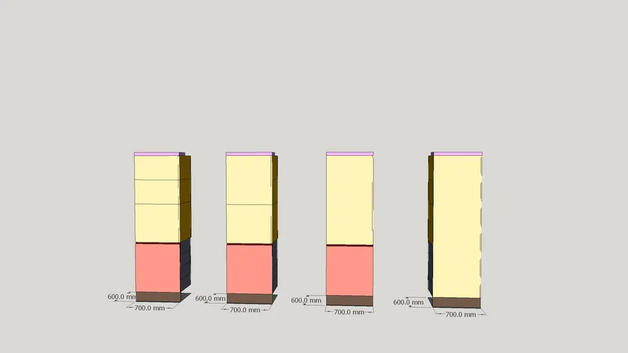 Tall_BASE_900H_150B_600D_700W | 3D Warehouse