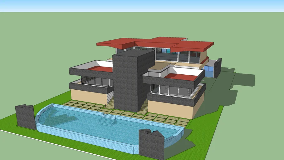 modern house | 3D Warehouse