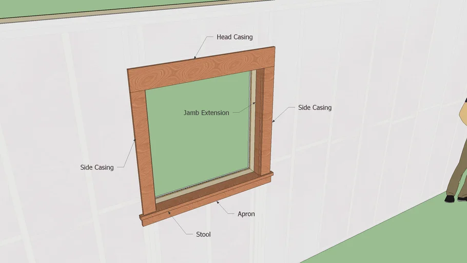 Window Casing Style A - Medeek Wall Plugin | 3D Warehouse