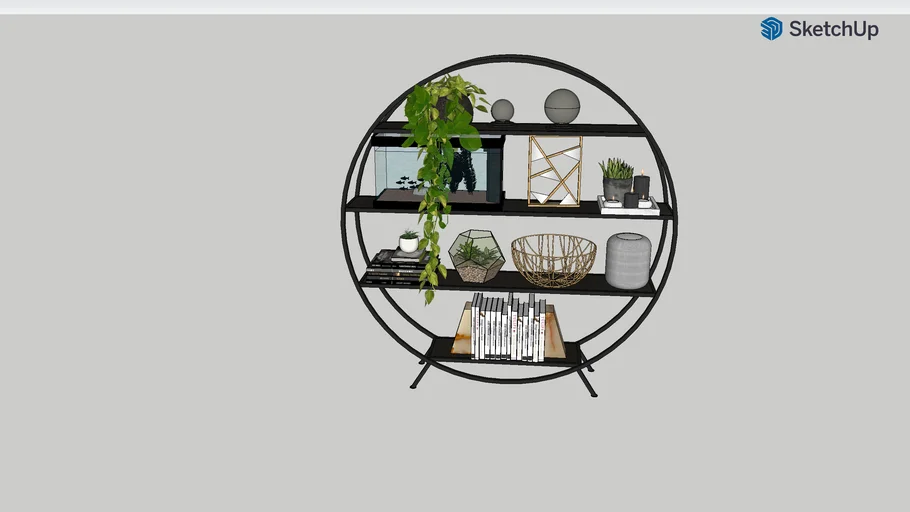 Circular modern shelf | 3D Warehouse