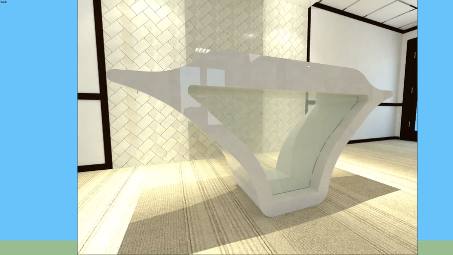 reception counter | 3D Warehouse