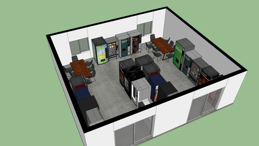 Break room 3D floor plan | 3D Warehouse