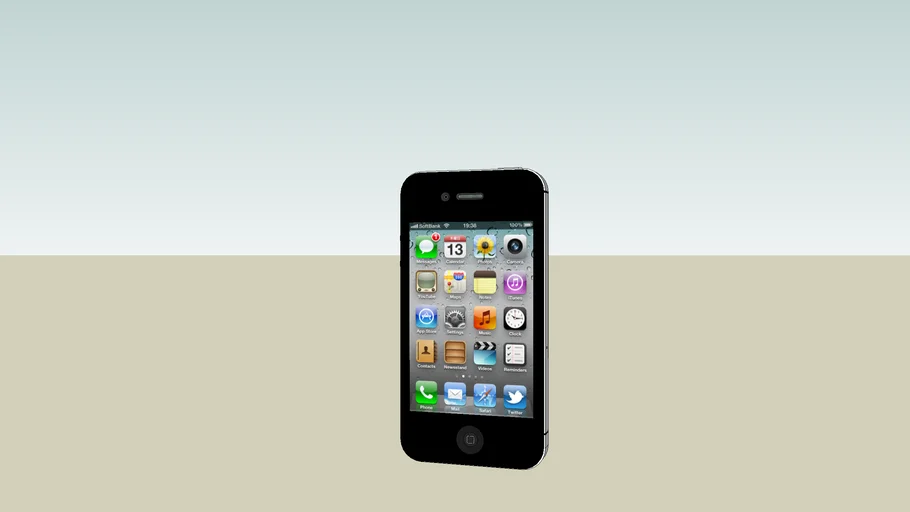 iPhone 4s Black. | 3D Warehouse