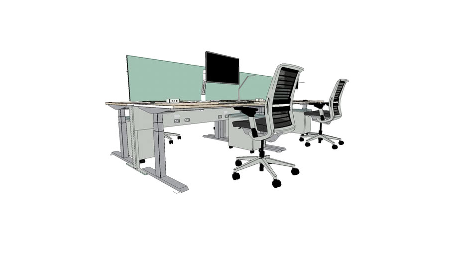 Workstation 4 PAX | 3D Warehouse