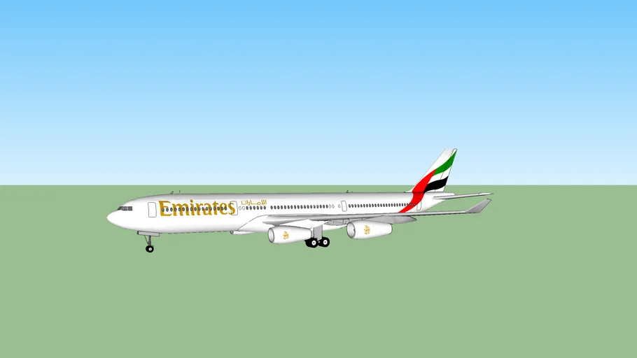 Emirates A340-300 | 3D Warehouse