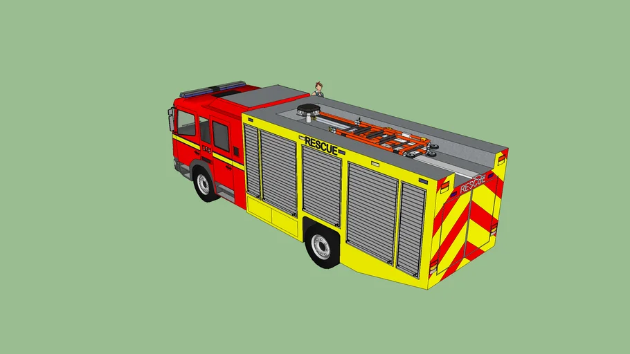 London Fire Brigade- Fire Rescue Unit | 3D Warehouse