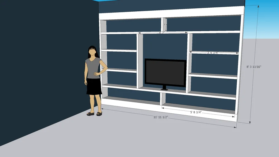 Wendell Custom Bookcase | 3D Warehouse