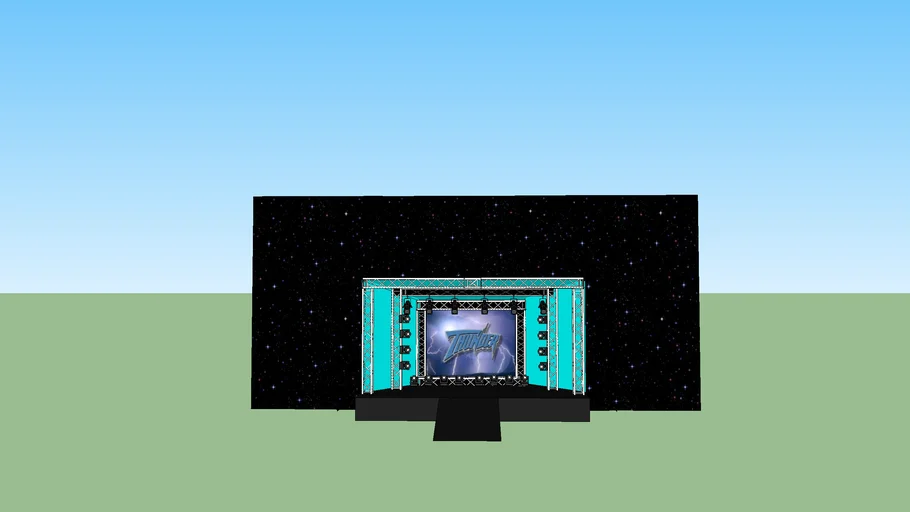 WCW Thunder Stage Late 2000 - 2001 | 3D Warehouse