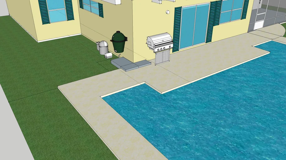 Outdoor Kitchen with Grills | 3D Warehouse