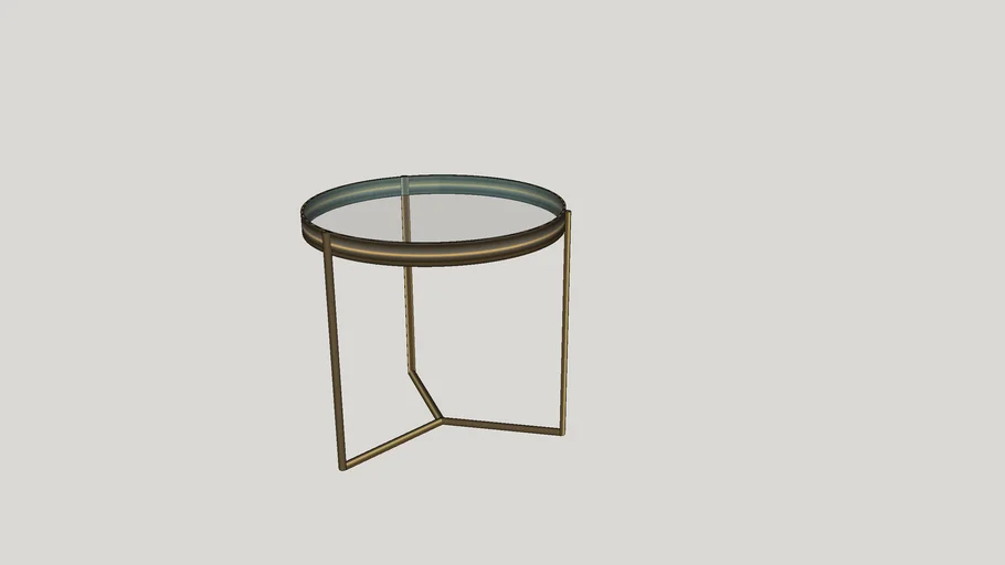 Charleston Forge Glass Side Table | 3D Warehouse
