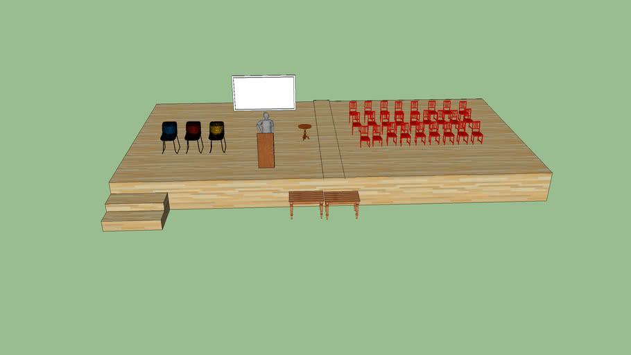 Upward Bound Graduation Ceremony Set Up in Harper McNeeley Auditorium ...