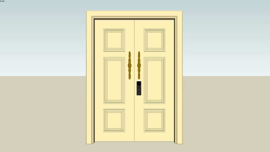 Pintu Classic 2 Daun | 3D Warehouse