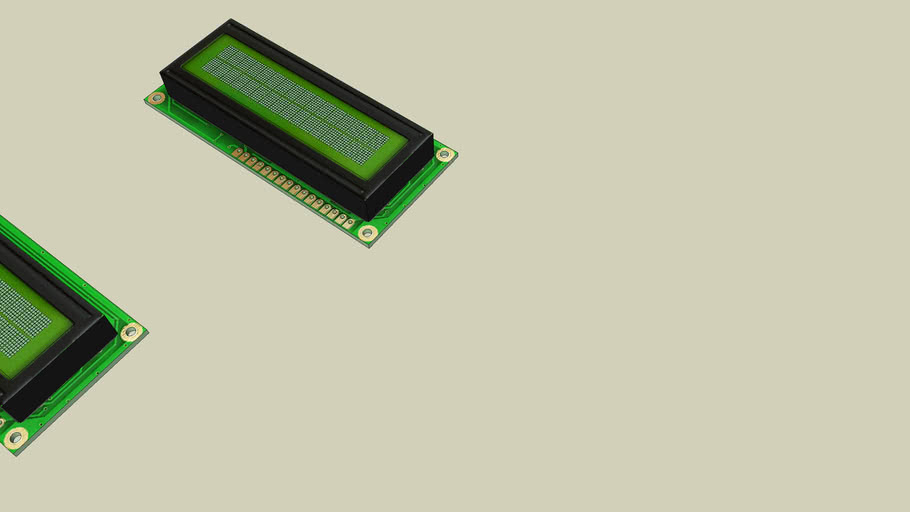 Basic 16x2 Character LCD | 3D Warehouse