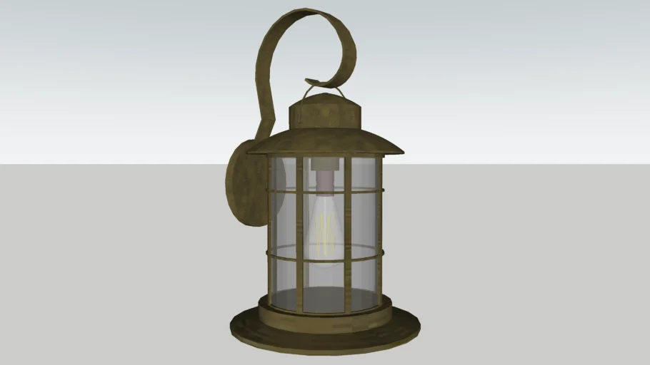 Rustic Sconce Lantern | 3D Warehouse