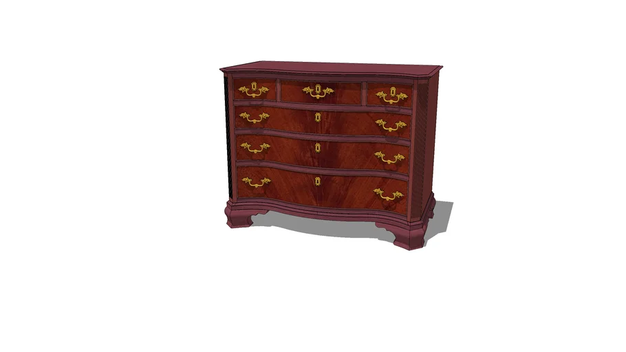 Serpentine-front chest | 3D Warehouse