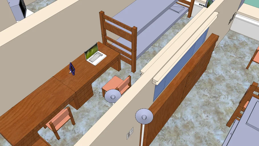 East Akers Dorm Room | 3D Warehouse