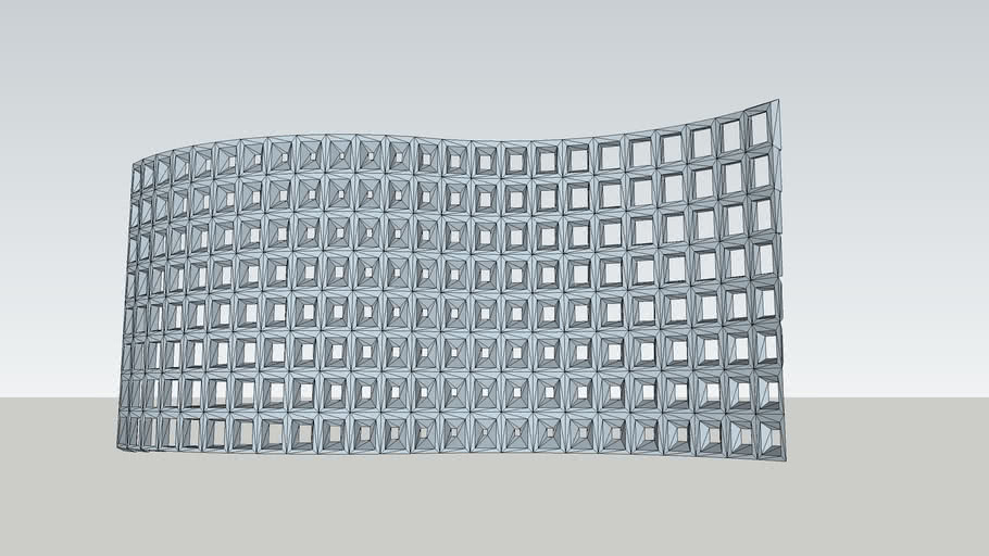 Wavy Screen structure | 3D Warehouse