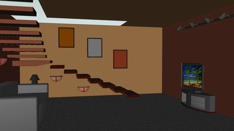 Modern Living Room | 3D Warehouse