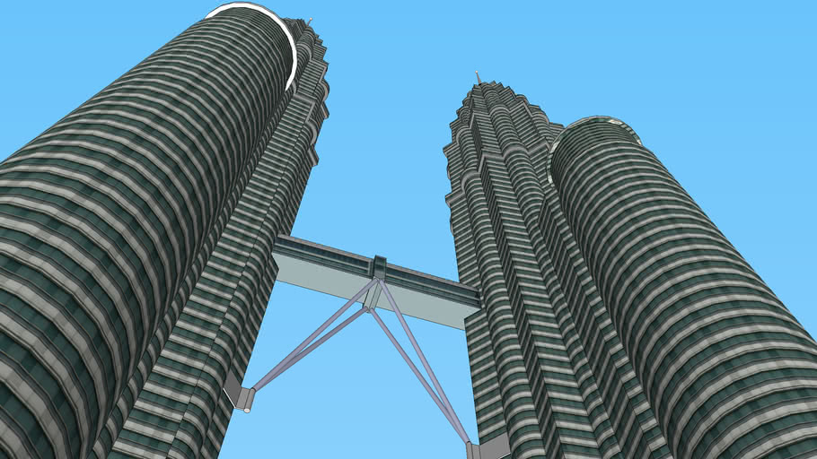 petronas twin towers vs burj khalifa | 3D Warehouse
