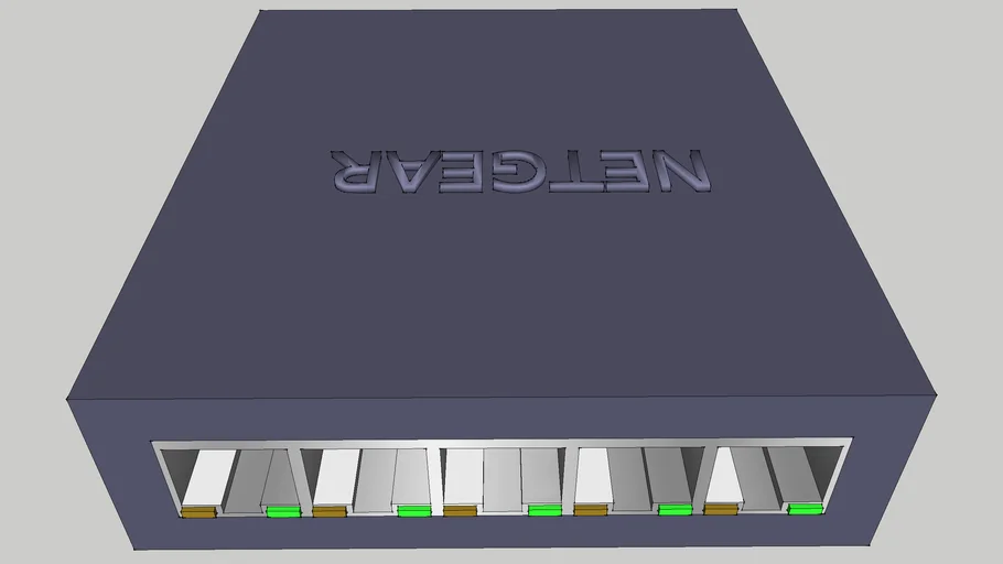 Netgear 5 port gigabit switch SOLIVI | 3D Warehouse