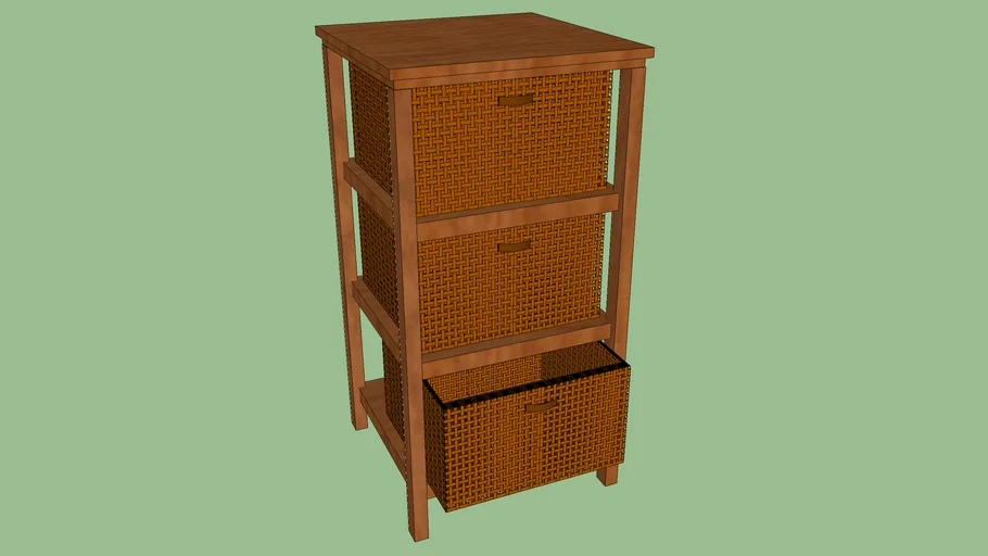 3 Drawer Unit | 3D Warehouse
