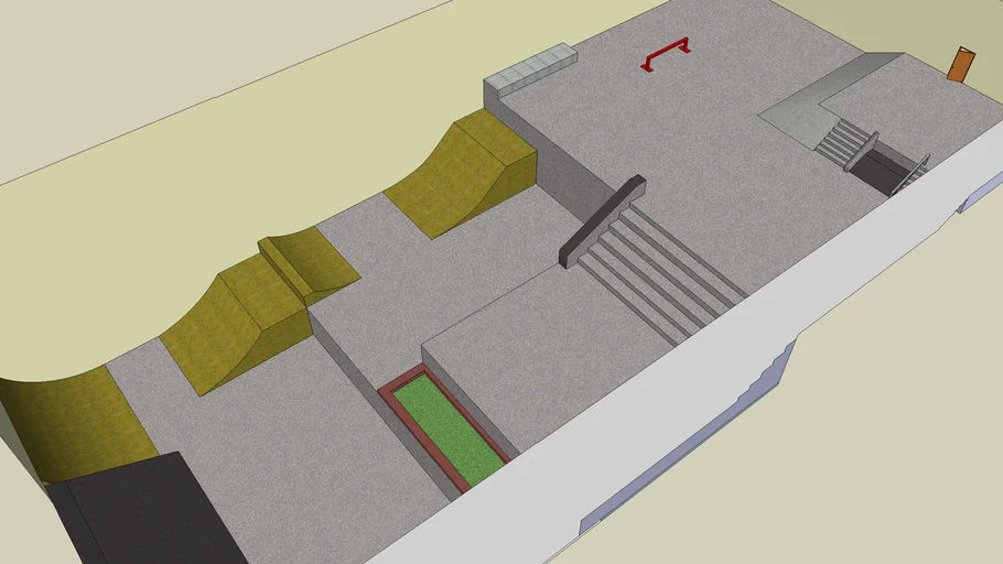 Indoor city skatepark | 3D Warehouse