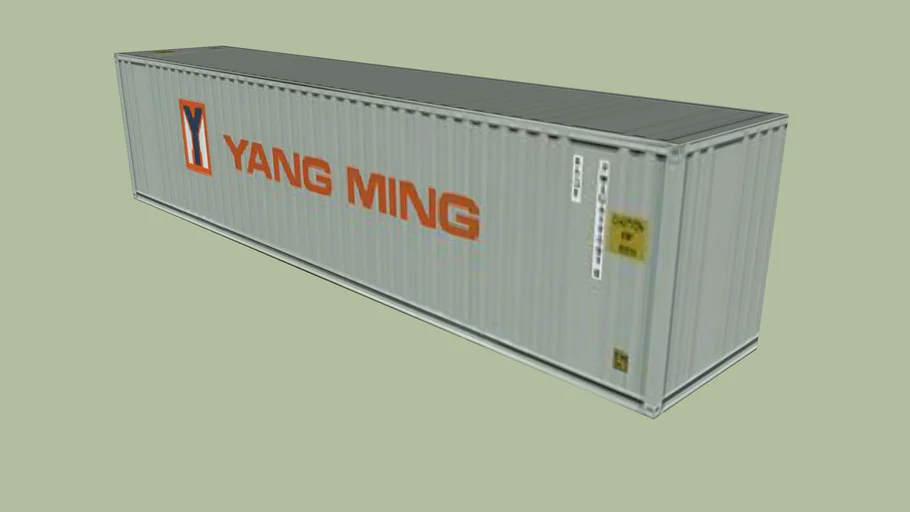 Yang Ming Container - 40' | 3D Warehouse