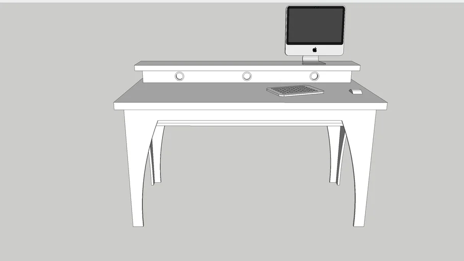 computer workstation | 3D Warehouse