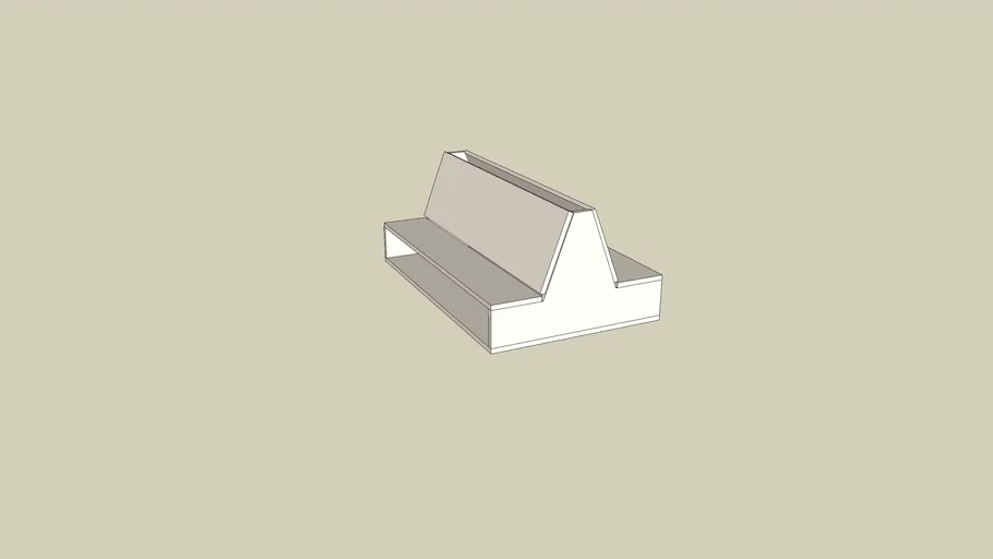 mall bench plan | 3D Warehouse