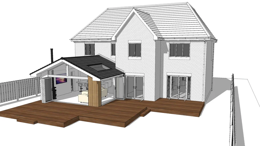 gable front extension to kitchen | 3D Warehouse