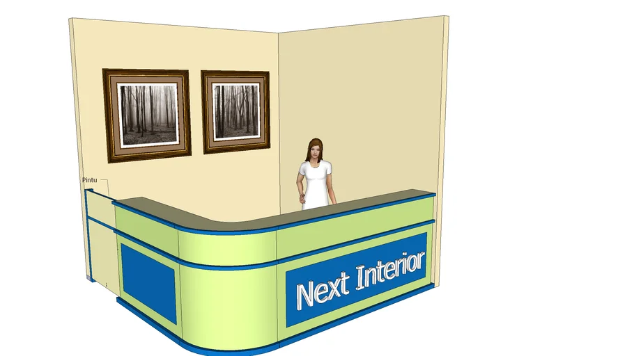 Counter Desk | 3D Warehouse