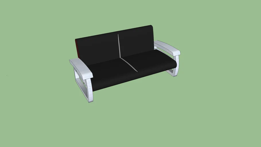 Black Loveseat | 3D Warehouse