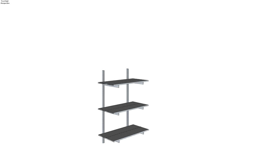 ISS Designs Modular Shelving - Wall Mounted System With Aluminum ...