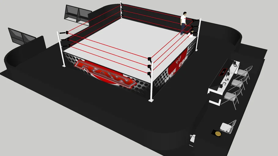 WWE RAW Ring and Ringside | 3D Warehouse