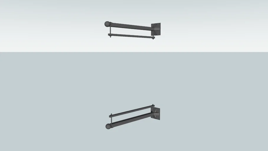 Heavy Duty Trapeze Banner bracket pair | 3D Warehouse