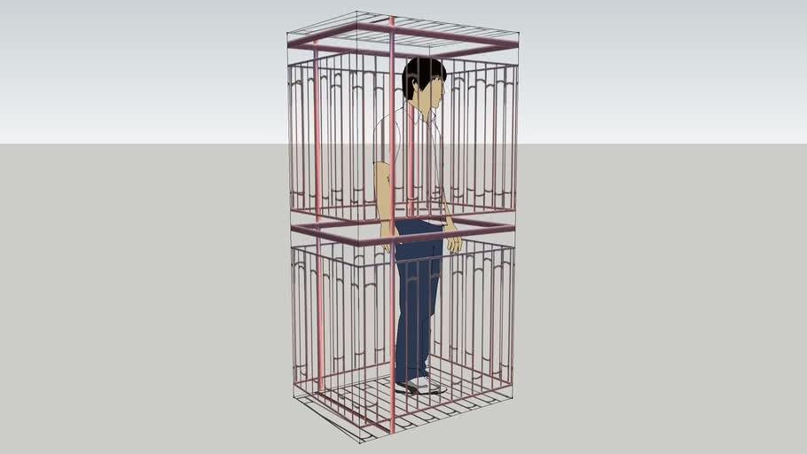 Man in a cage | 3D Warehouse