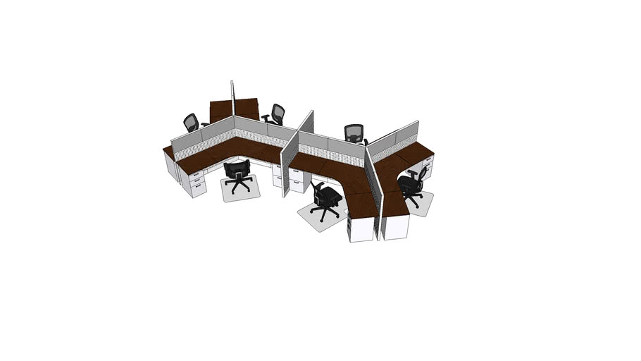 Dogbone Cubicle | 3D Warehouse