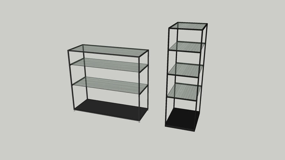 Glass Top Racks | 3D Warehouse
