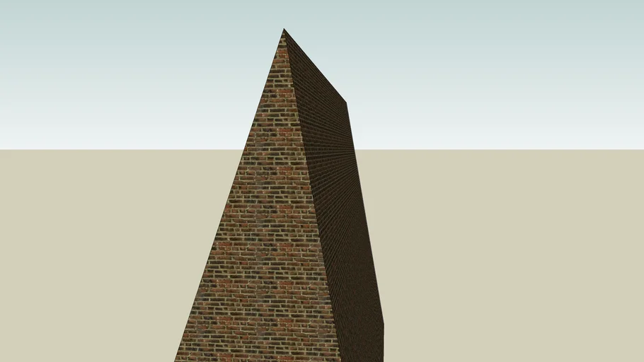 super tall super wide T-E-N-T brick version | 3D Warehouse