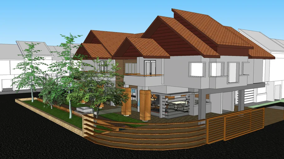 terrace house | 3D Warehouse