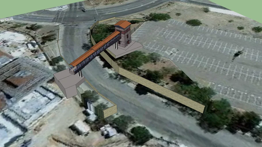 Sun Bowl Drive-Pedestrian Overpass | 3D Warehouse