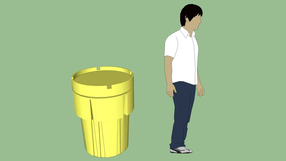 Industrial Series - Container - Overpack Drum- Poly - 65 gal. - Open Hd ...