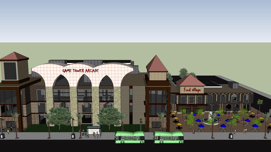 game tower arcade | 3D Warehouse